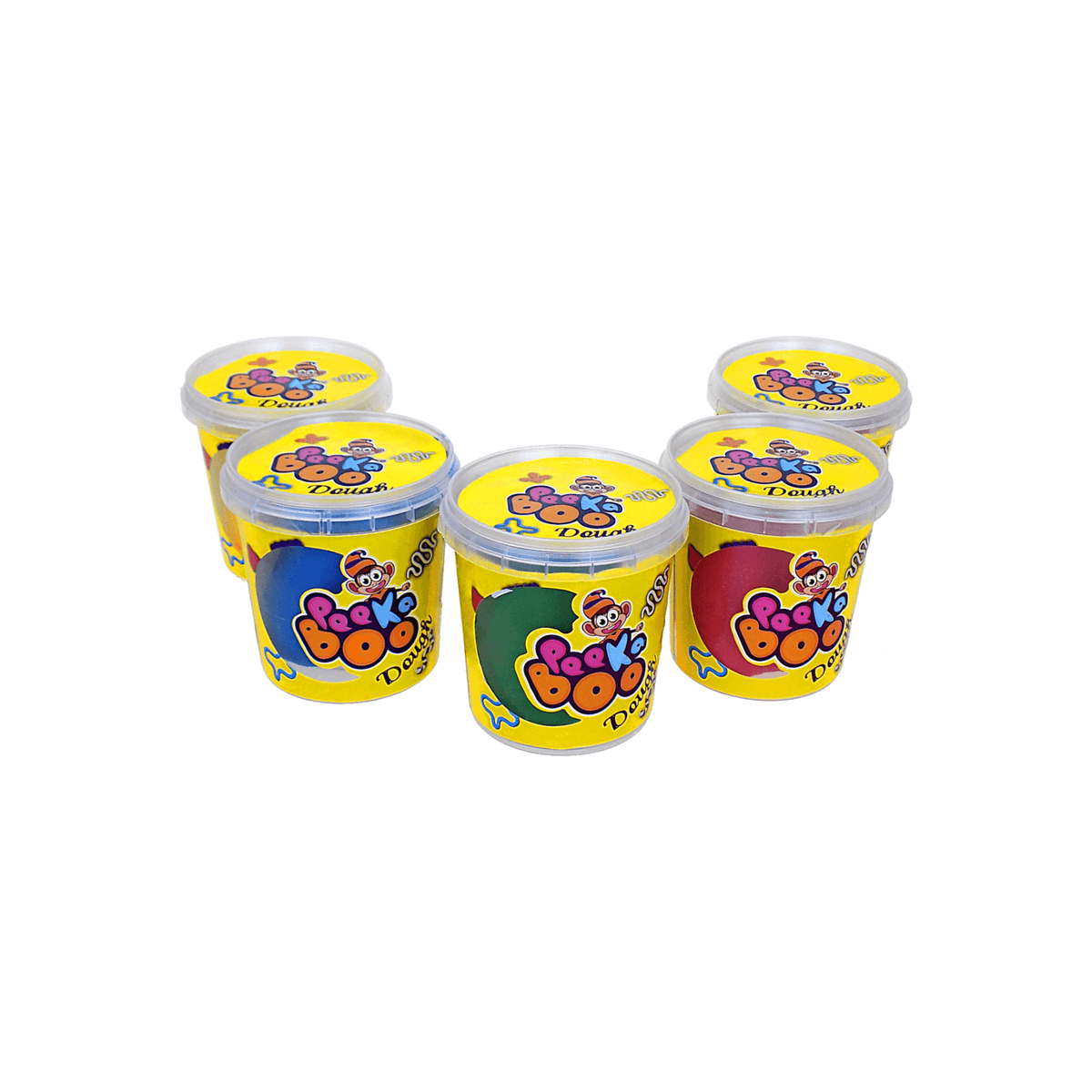 Peeka Boo Play Dough Set of 5 Jars x 100 gm – Bayan eShop