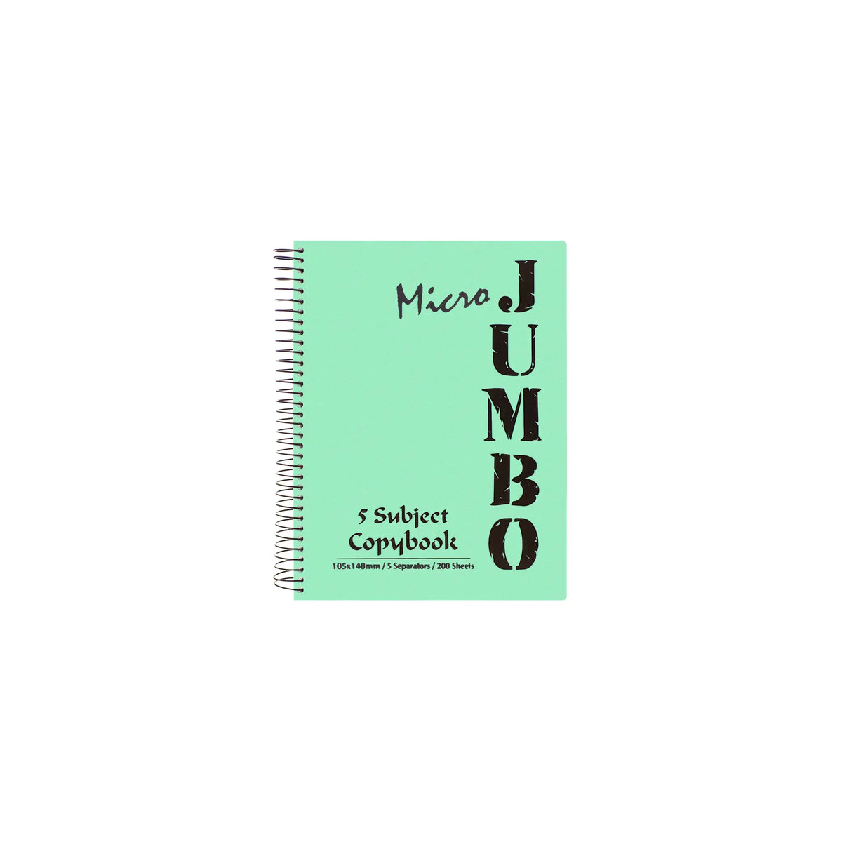 Mintra Jumbo Micro Spiral Notebook 5 Subjects 200 Sheets – Bayan eShop