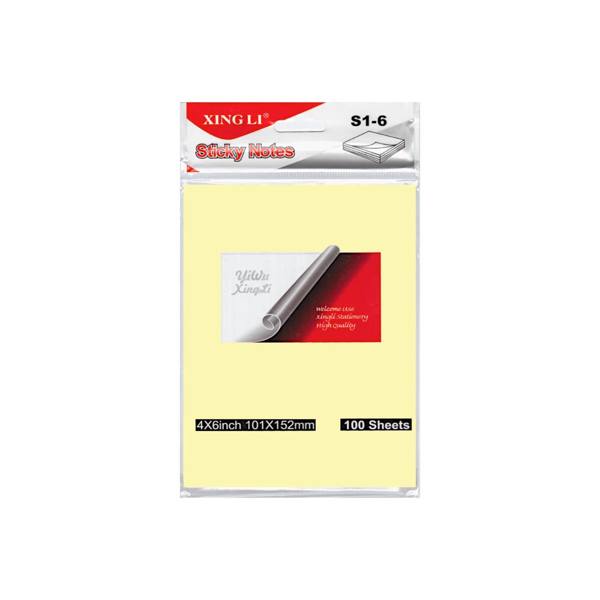 Xingli Plain Sticky Note Pad 4" x 6" 100 Sheets – Bayan eShop