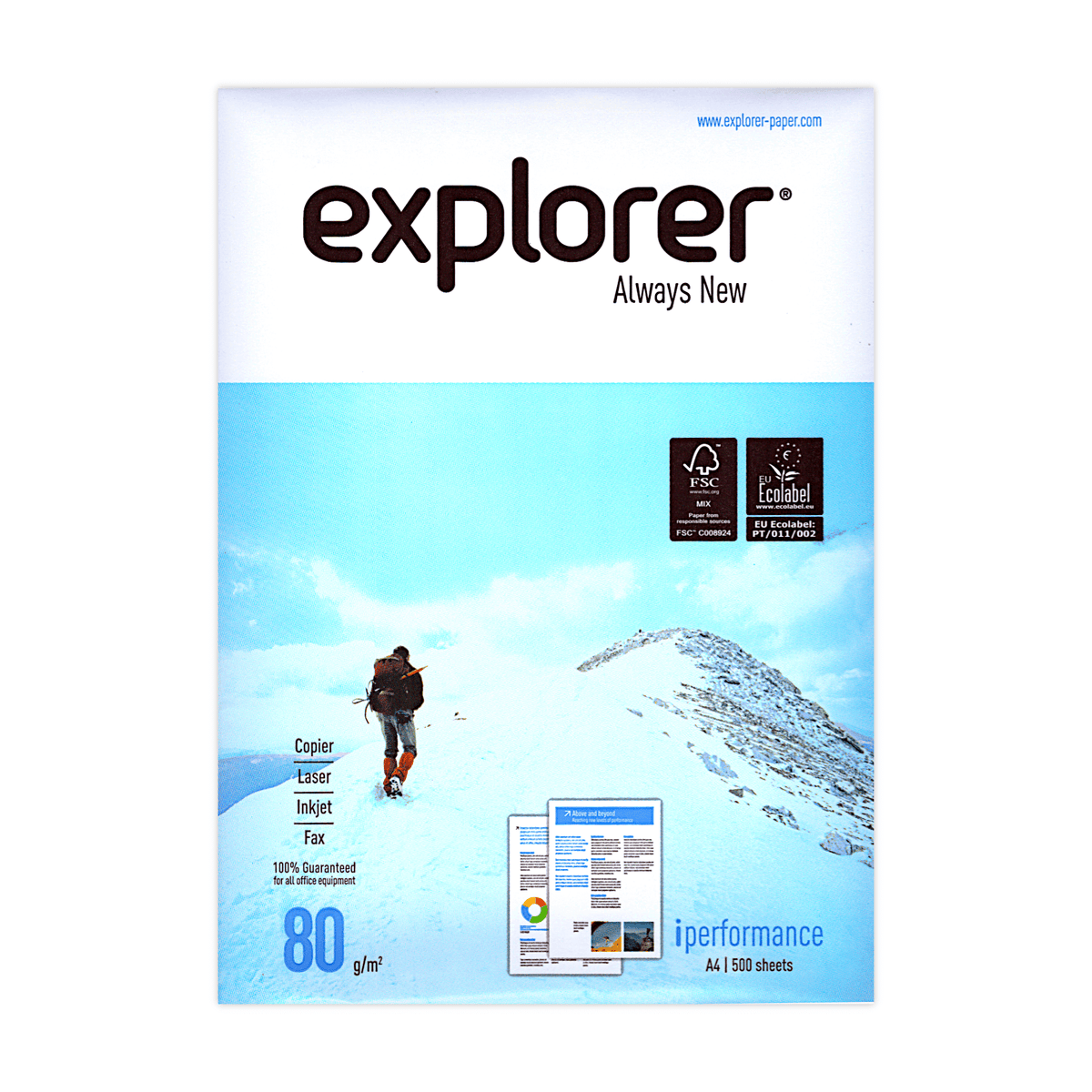 Explorer Copy Printer Paper 80 gsm White A4 – Bayan eShop