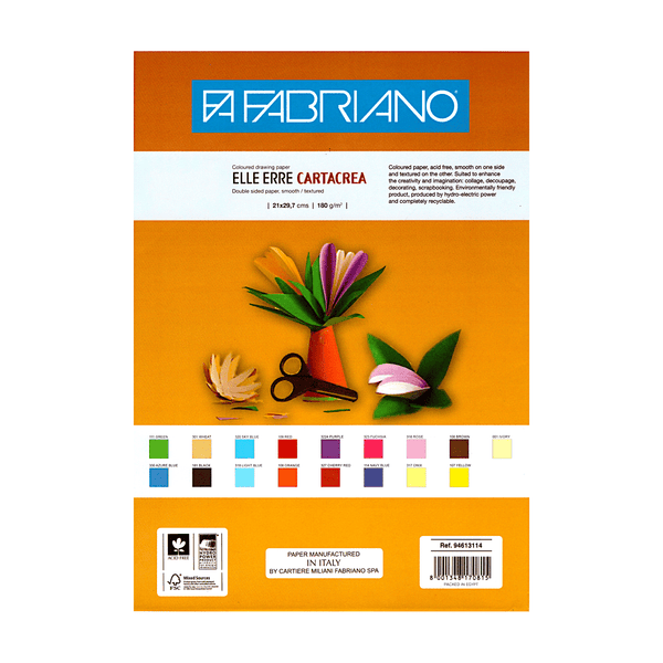 Fabriano Colored Drawing Paper 180 gsm A4 Sheet – Bayan eShop