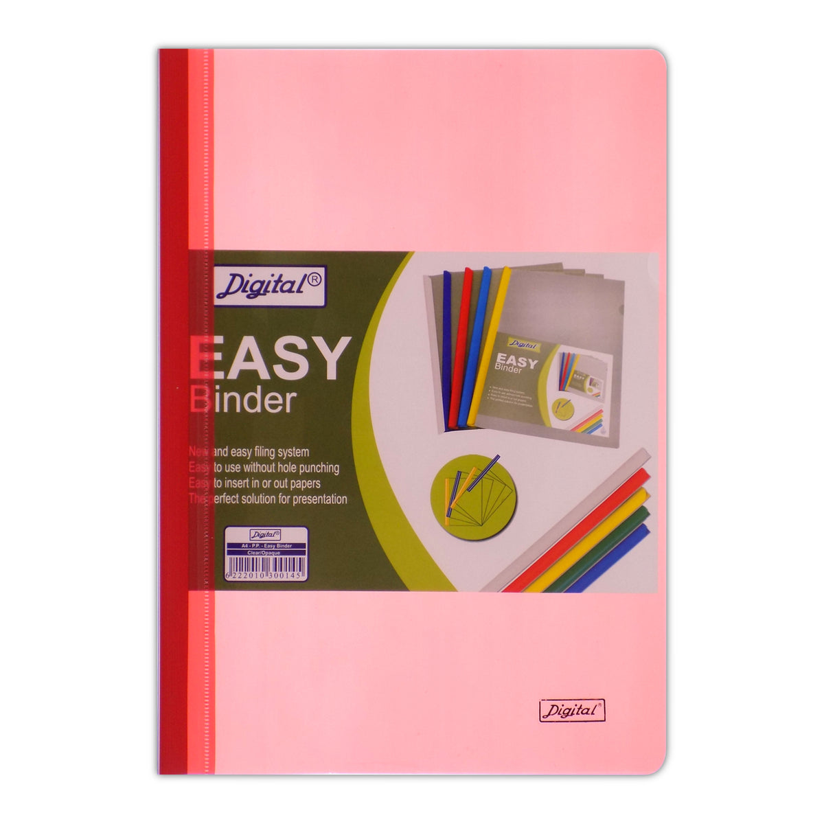 Digital Plastic Presentation File with Sliding Bar Colored A4 – Bayan eShop