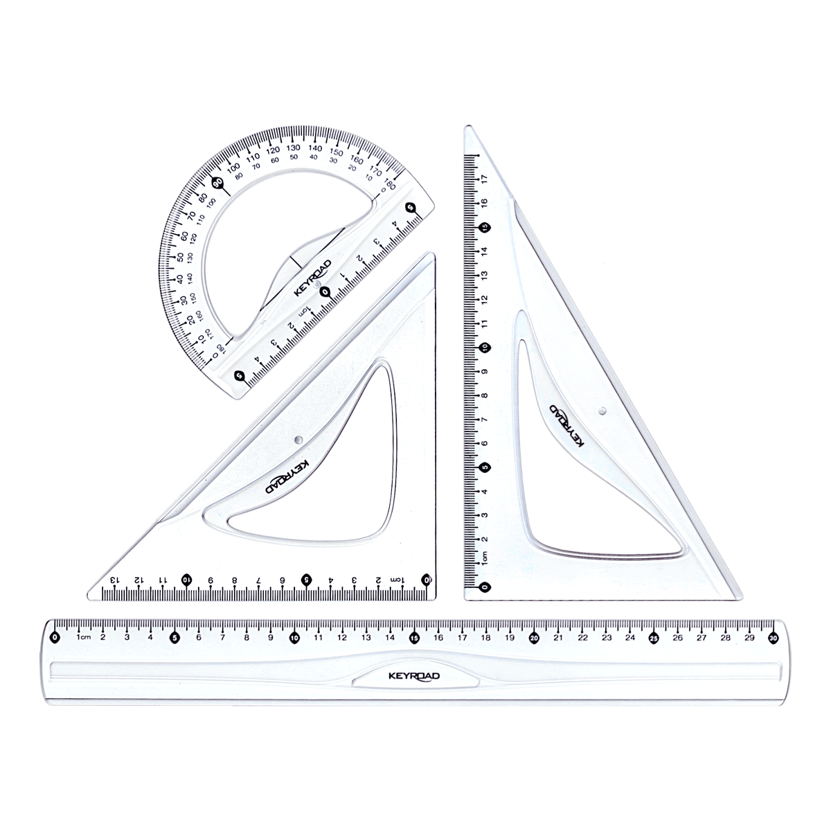 Keyroad Geometry Drawing Set 3 Pcs + 30 cm Ruler – Bayan eShop