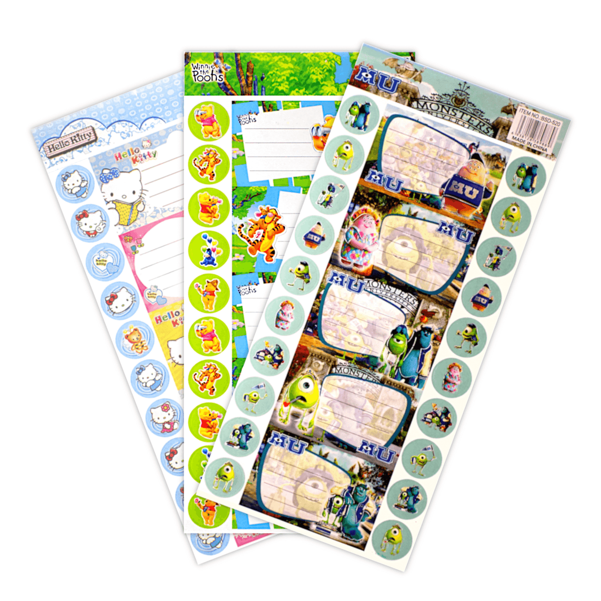 Generic Name Label Sticker Sheet of 5 + Mini Stickers – Bayan eShop