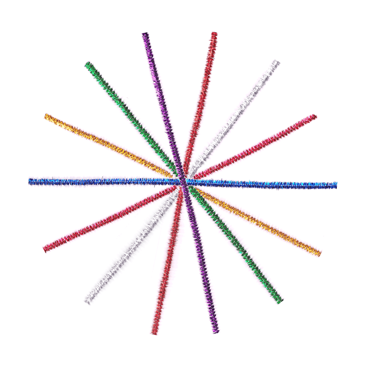 Chenille Glitter Craft Stems Pipe Cleaner Pack of 25 – Bayan eShop