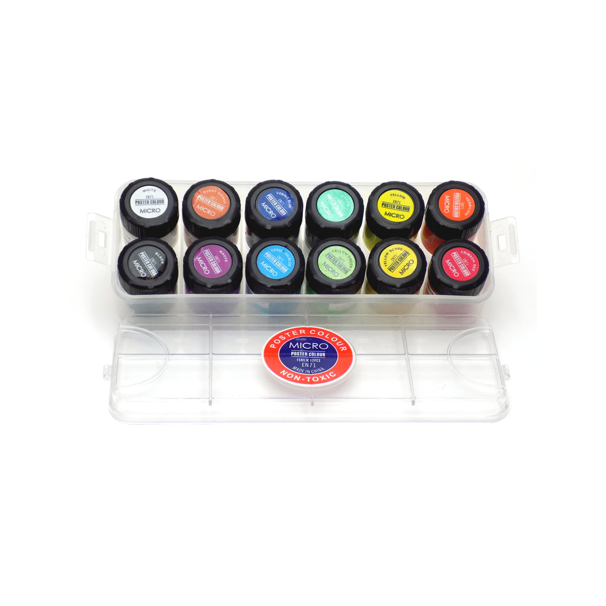 Micro Poster Color Set Box of 12 x 15 ml Jars – Bayan eShop