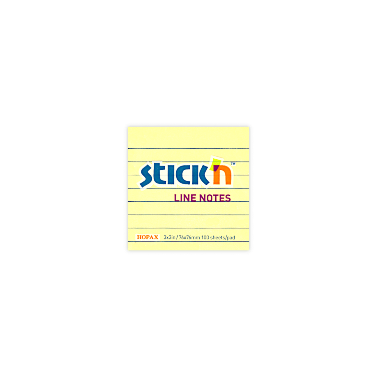 Stickn Lined Sticky Note Pad 3" x 3" 100 Sheets – Bayan eShop